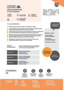 Licence Professionnelle en Informatique et électronique - RHIT